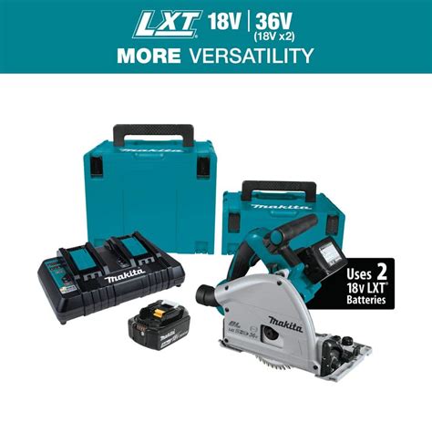 Makita V X LXT Lithium Ion V Brushless Cordless In Plunge Circular Saw W