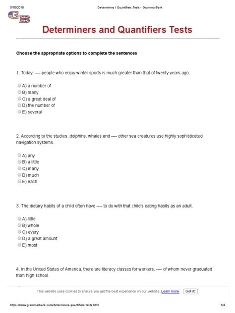 determiners quantifiers tests grammarbank pdf cognition