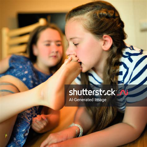Indoor Photo Girl Smelling Feet Girl Ai Shutterstock