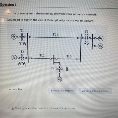 Solved Question 3 For The Power System Shown Below Draw The