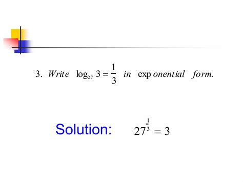 Logarithmic Function Equation And Inequality Ppsx