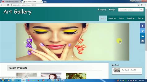 Art Gallery Project In Php Free Download Youtube