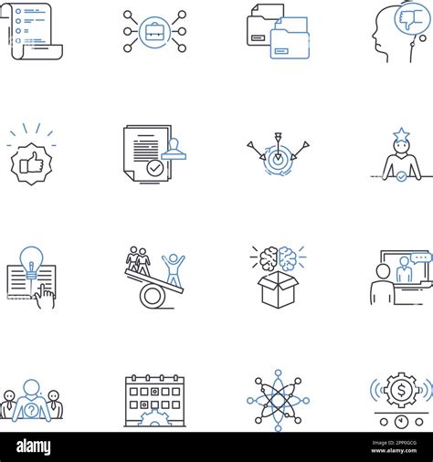 Interaction Engagement Line Icons Collection Involvement Connection Participation