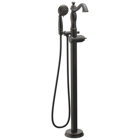 Shop Delta Cassidy Venetian Bronze Fixed Freestanding Bathtub Faucet At
