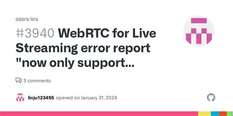 Webrtc For Live Streaming Error Report Now Only Support Bundle Group