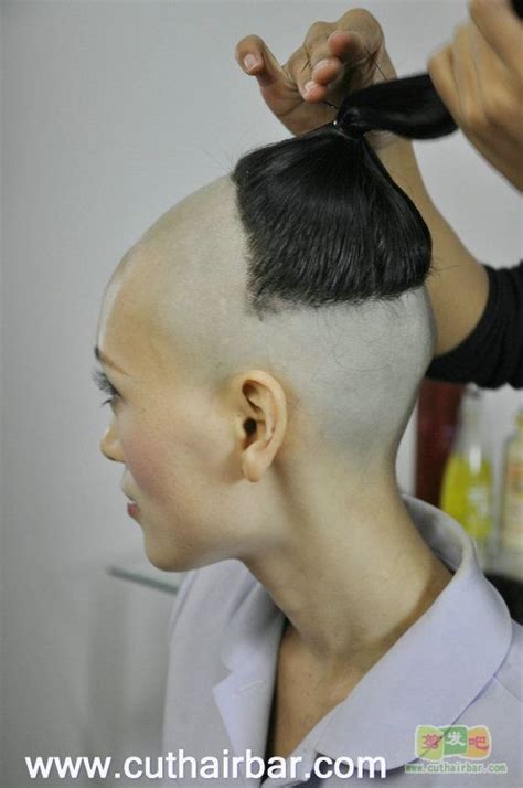 女秘书剃光头 剪发吧89 14 光头 中国长发