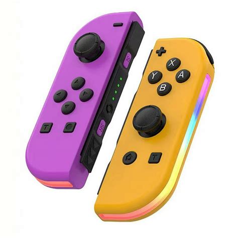 Controlador De Juegos Joycon Ns Switch Inalámbrico Rgb Con Luz