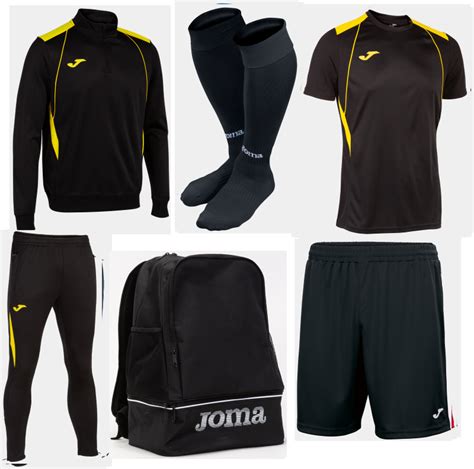 Joma Championship Vii Black Yellow Training Bundle Team Sport Direct