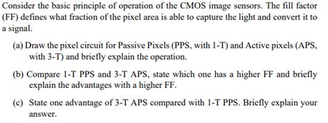 Solved Consider The Basic Principle Of Operation Of The CMOS Chegg
