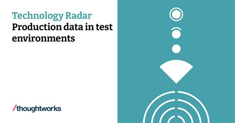 Production Data In Test Environments Technology Radar Thoughtworks