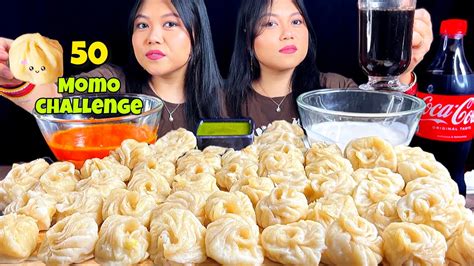 Eating 50 Veg Momo Challenge Momo Eating Challenge Street Food