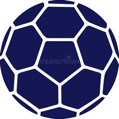 Handball Ball Blue Stock Vector Illustration Of Logo 92975127