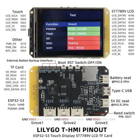 LilyGO T HMI ESP32 S3 2 8 Inch IPS TFT Display Met Touchscreen