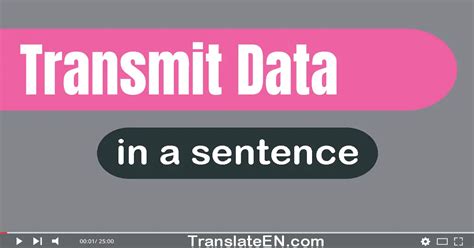 Transmit Data In A Sentence