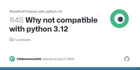 Why Not Compatible With Python Issue MetaGLM Zhipuai Sdk Python V GitHub