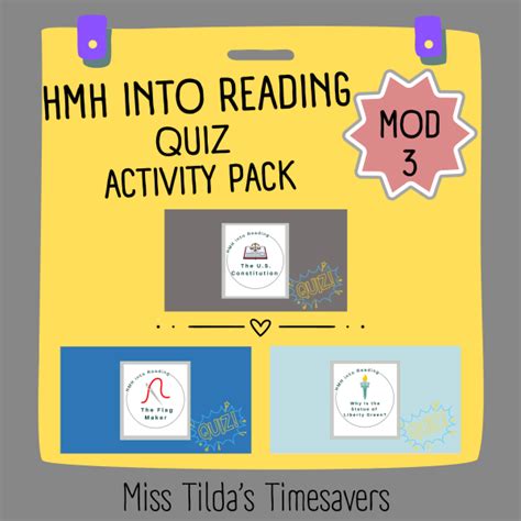 Grade 3 Hmh Into Reading Module 3 Powerpoint Assessment Pack Made By