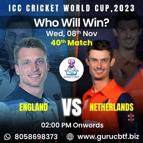 England Vs Netherland Match Prediction Icc World Cup 2023 Gurucbtf