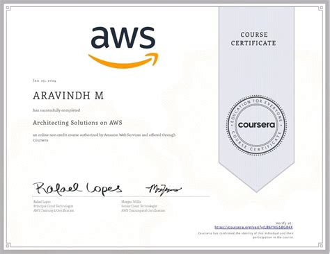 Aravindh M On Linkedin Aws Cloudcomputing Certificationcompleted
