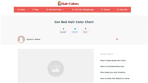 Permanent Ion Red Hair Color Chart Beauty Tips