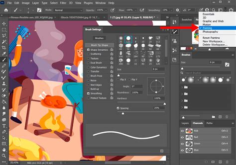 How To Use Workspace In Photoshop Beginners Guide