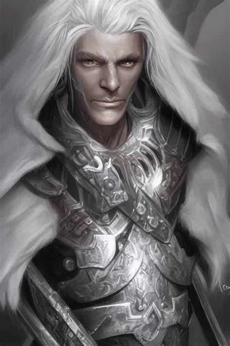 Closeup Of Realistic Male Drow Assassin Hybrid · Creative Fabrica