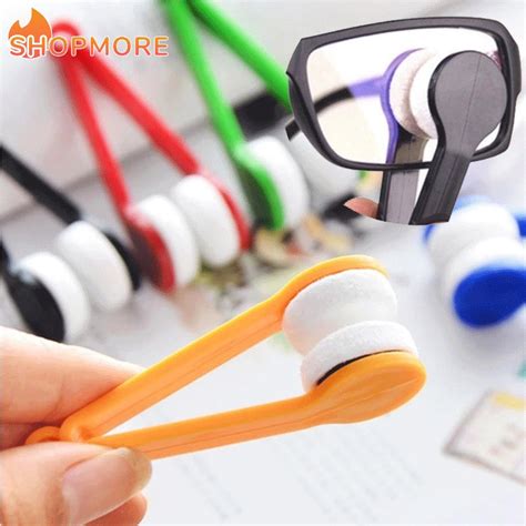 Mini Two Side Glasses Brush Microfiber Spectacles Cleaner Glasses