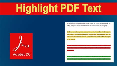 How To Highlight Text Of PDF Document In Adobe Acrobat Pro Highlights Text Pdf