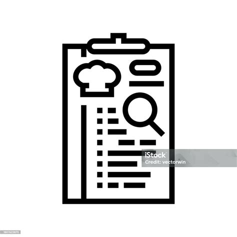 메뉴 계획 레스토랑 요리사 선 아이콘 벡터 일러스트 레이 션 계획에 대한 스톡 벡터 아트 및 기타 이미지 계획 레스토랑 메뉴판 Istock