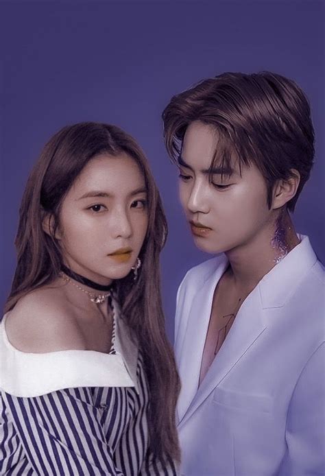 Suho Exo And Irene Red Velvet Selebritas Fotografi Teman Aktris