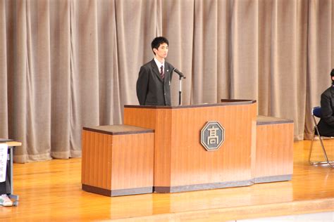 生徒会役員選挙立会演説会 千葉黎明高等学校