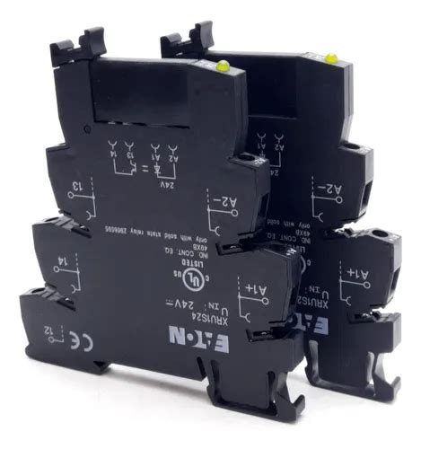 Lot Of 2 Eaton Xru1s24 Optocoupler Terminal Block So Ccs Meses Sin Interés
