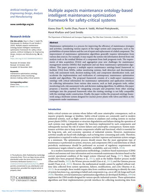 pdf multiple aspects maintenance ontology based intelligent