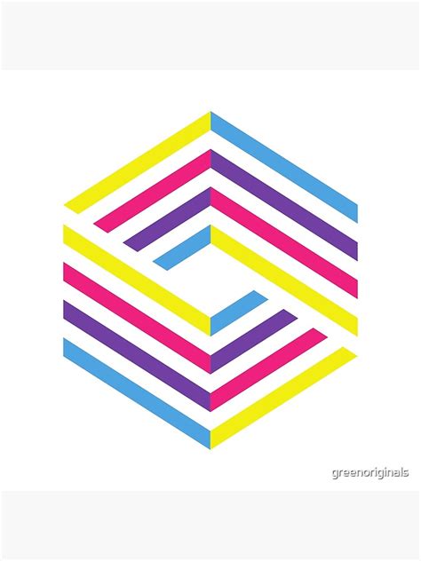 Retro 80s Cube Poster For Sale By Greenoriginals Redbubble