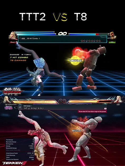 Lilis 10 Hit Combo Ttt2 Vs T8 Tekken8 Shorts Tekken Lilitekken8