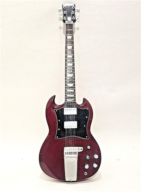 Gibson Sg Guitar Acdc Angus Young Miniature Wooden 10 Highly Detailed