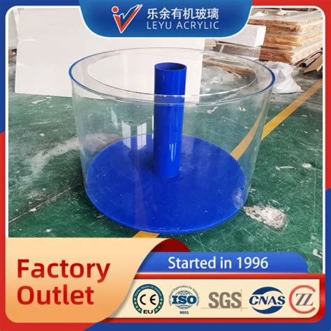 Aquarium Fish Tank Blue Cylindrical Customized Fish Tank Aquarium And