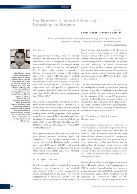 Pdf Acute Hypertension In Intracerebral Haemorrhage Dokumentips