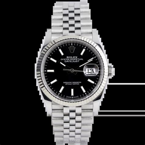 Buy Rolex Datejust 36 Black Dial Jubilee Fluted Bezel