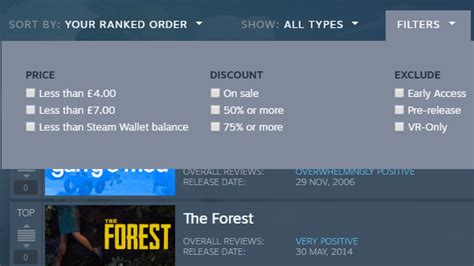 Steam Wishlist Now Has A Compact Mode