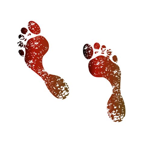 Footprints Naked Man Walking Footprint Man Walk PNG And Vector With