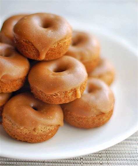 Baked Gingerbread Mini Donuts Recipe Pinch Of Yum