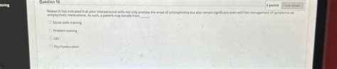 Solved Question 165 ﻿pointssave Answerresearch Has Indicated