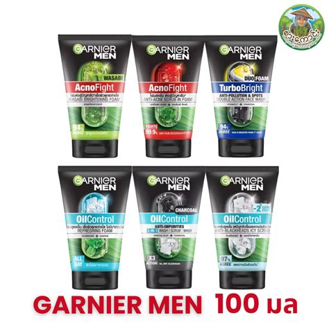 โฟมล้างหน้าการ์นิเย่เมน 100มล Garnier Men Face Wash 100ml 1pcs Shopee Thailand