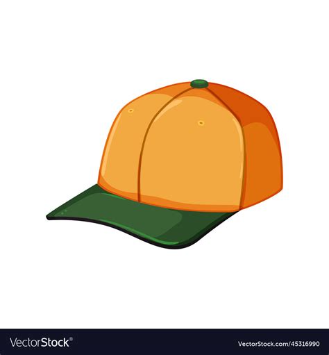 Head Baseball Cap Cartoon Royalty Free Vector Image