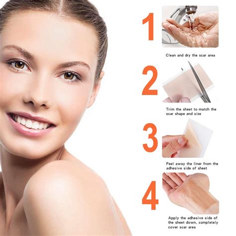 Ealionmed Silicone Scar Sheets Scar Away Scar Removal Treatment For