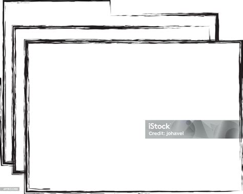 Sketsa Menggambar Kartun Folder Ilustrasi Stok Unduh Gambar Sekarang
