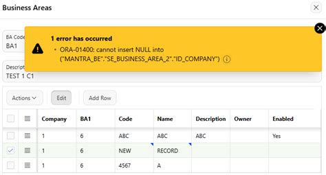 Interacive Grid Is Not Being Able To Insert A New Value Oracle Forums
