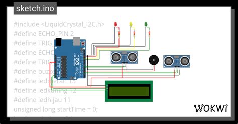 DETEKTOR BANJIR Syifa Jauza Suwaendi Wokwi ESP STM Arduino Simulator