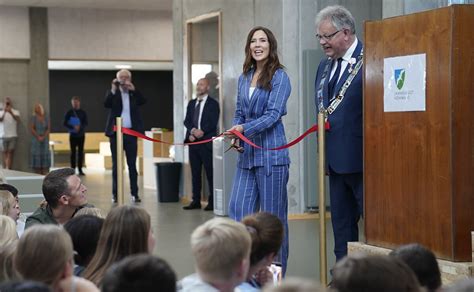 Crown Princess Mary Attended The Opening Of Jetsmark School Centre