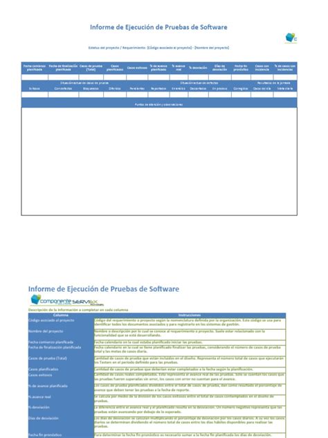 Informe De Ejecución De Pruebas De Software Pdf Pruebas De Software Ingeniería De Sistemas